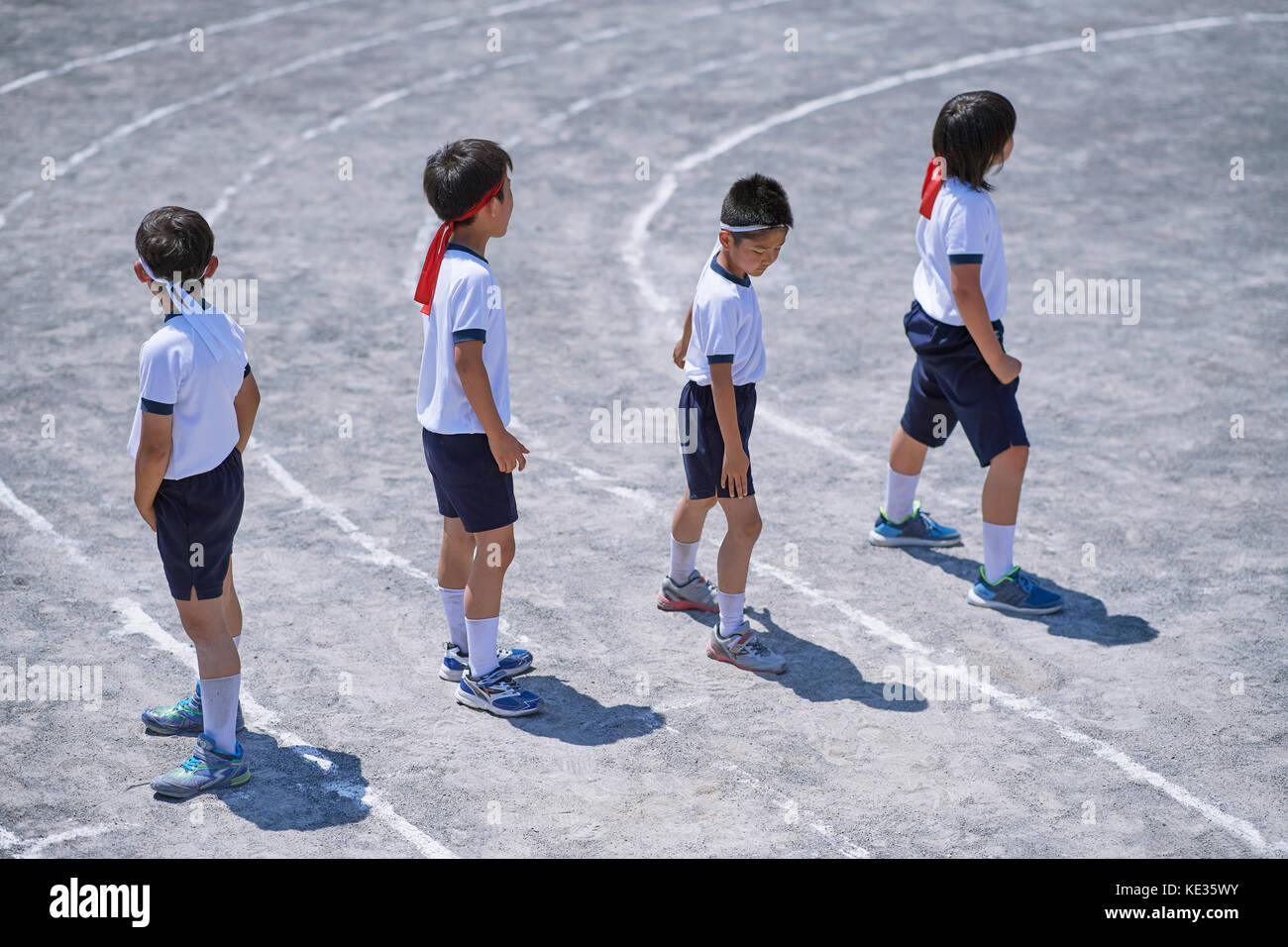 Japanese kids during school sports day Stock Photo - Alamy