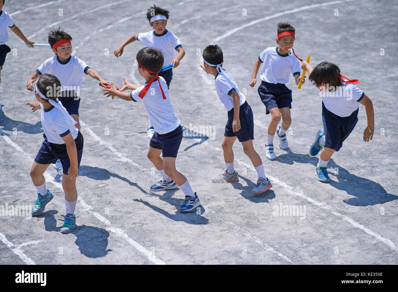 Japanese School Boys Relay High Resolution Stock Photography and Images ...