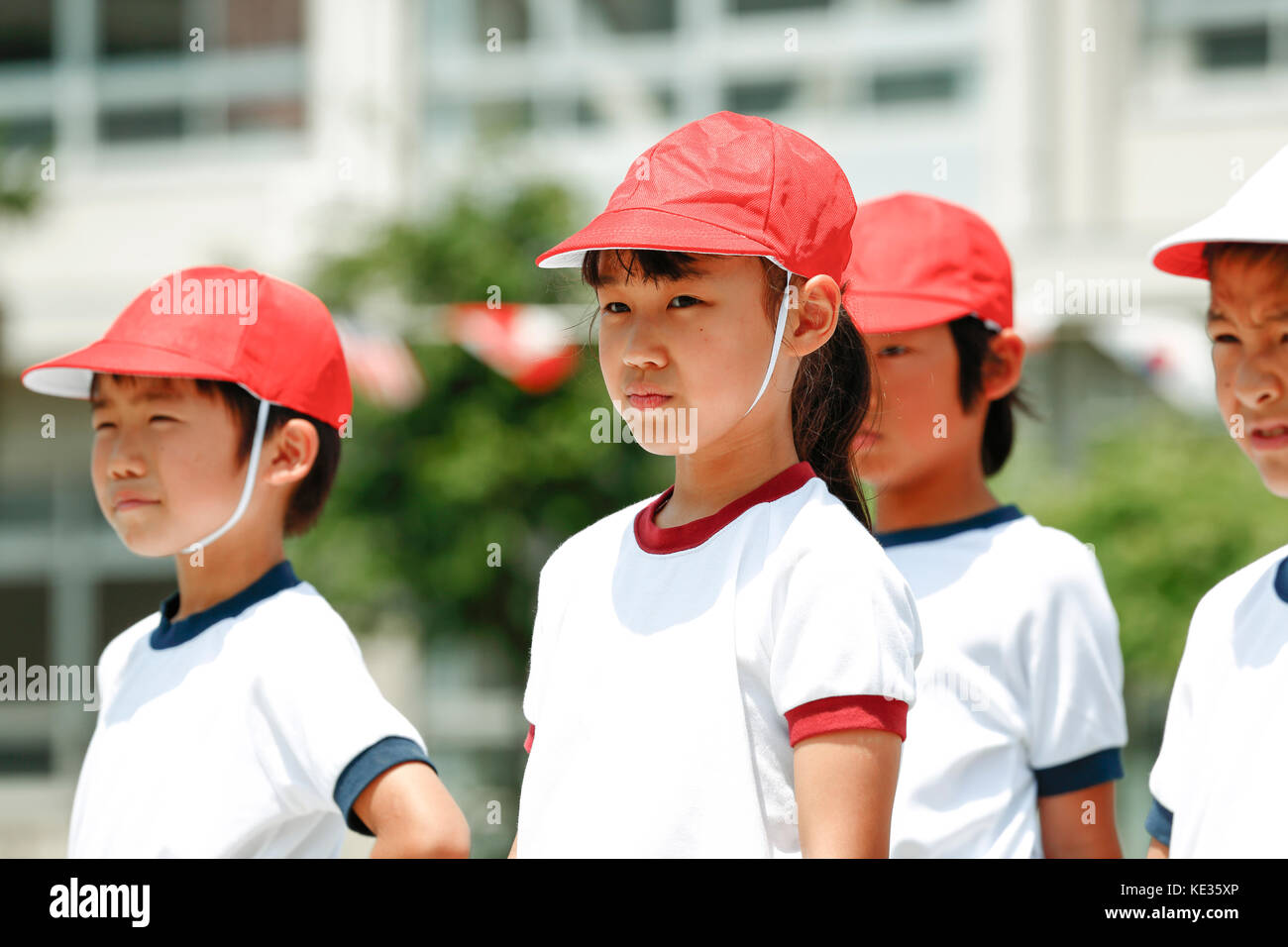 Japanese kids during school sports day Stock Photo - Alamy