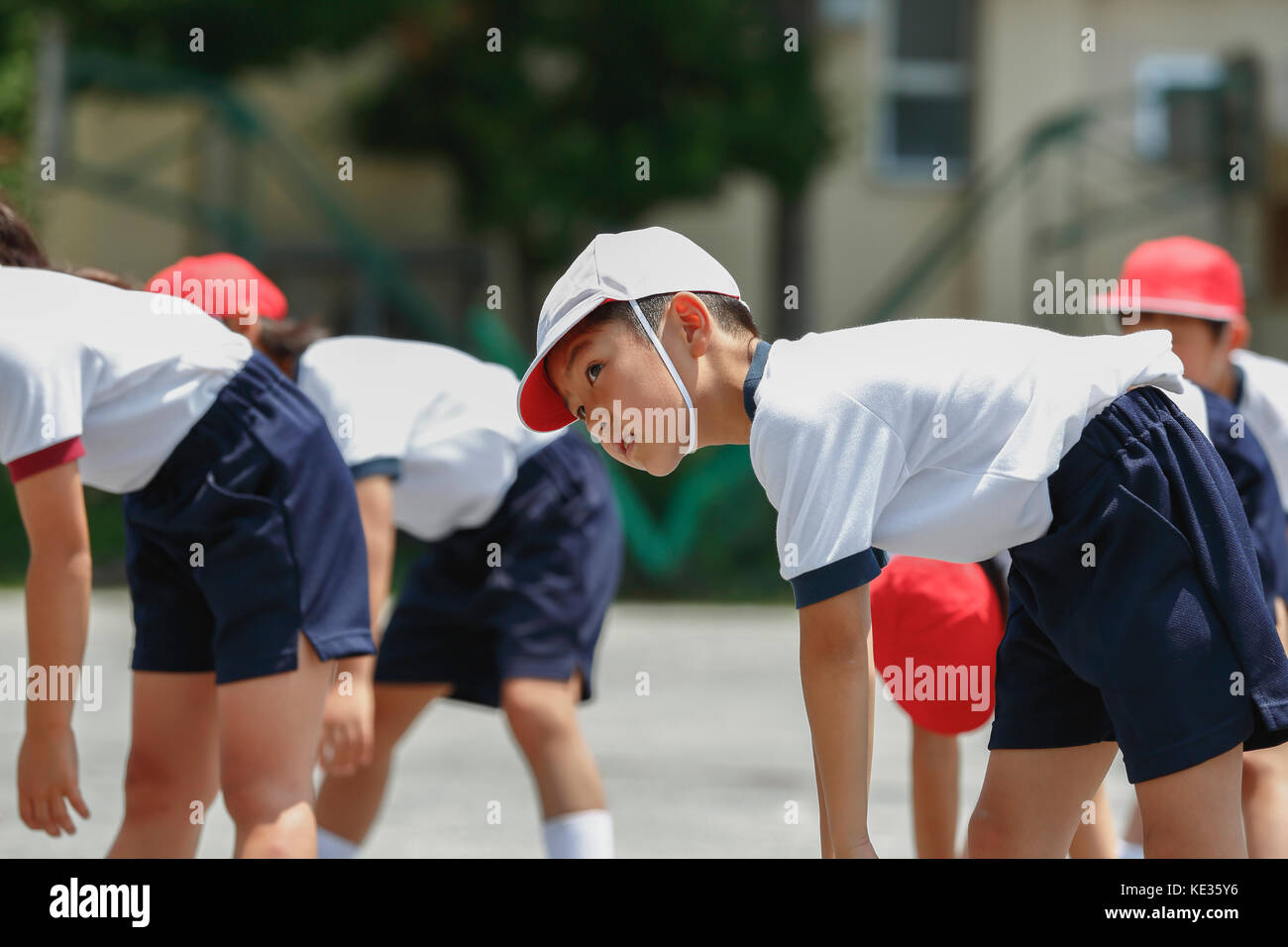 Japanese kids during school sports day Stock Photo - Alamy