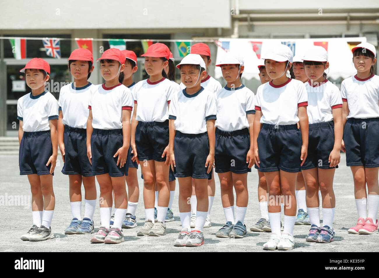 Japanese kids during school sports day Stock Photo - Alamy