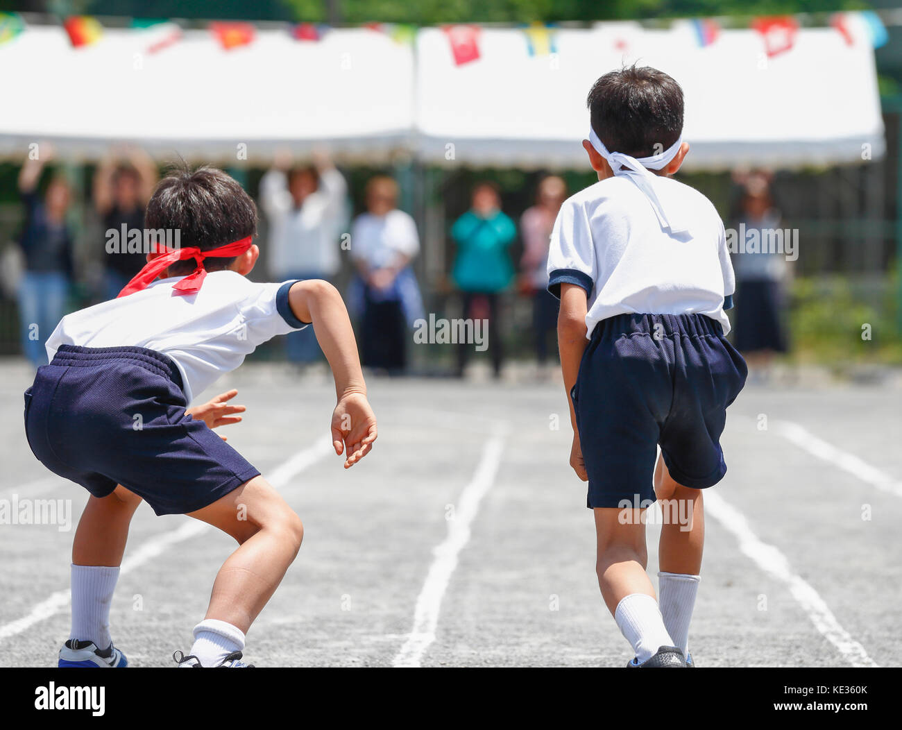Japanese kids during school sports day Stock Photo - Alamy