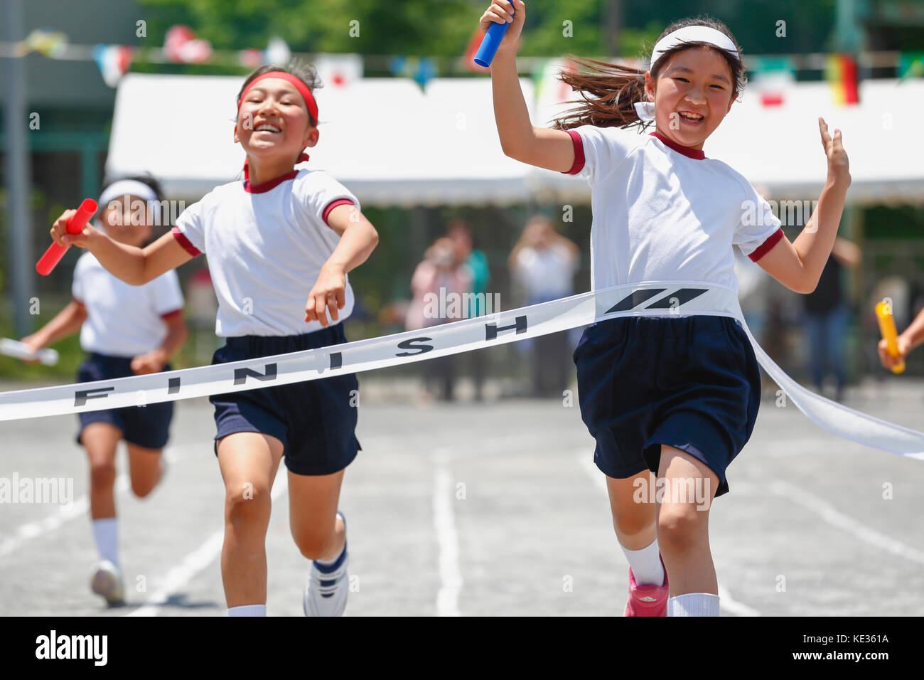 Japanese kids during school sports day Stock Photo - Alamy