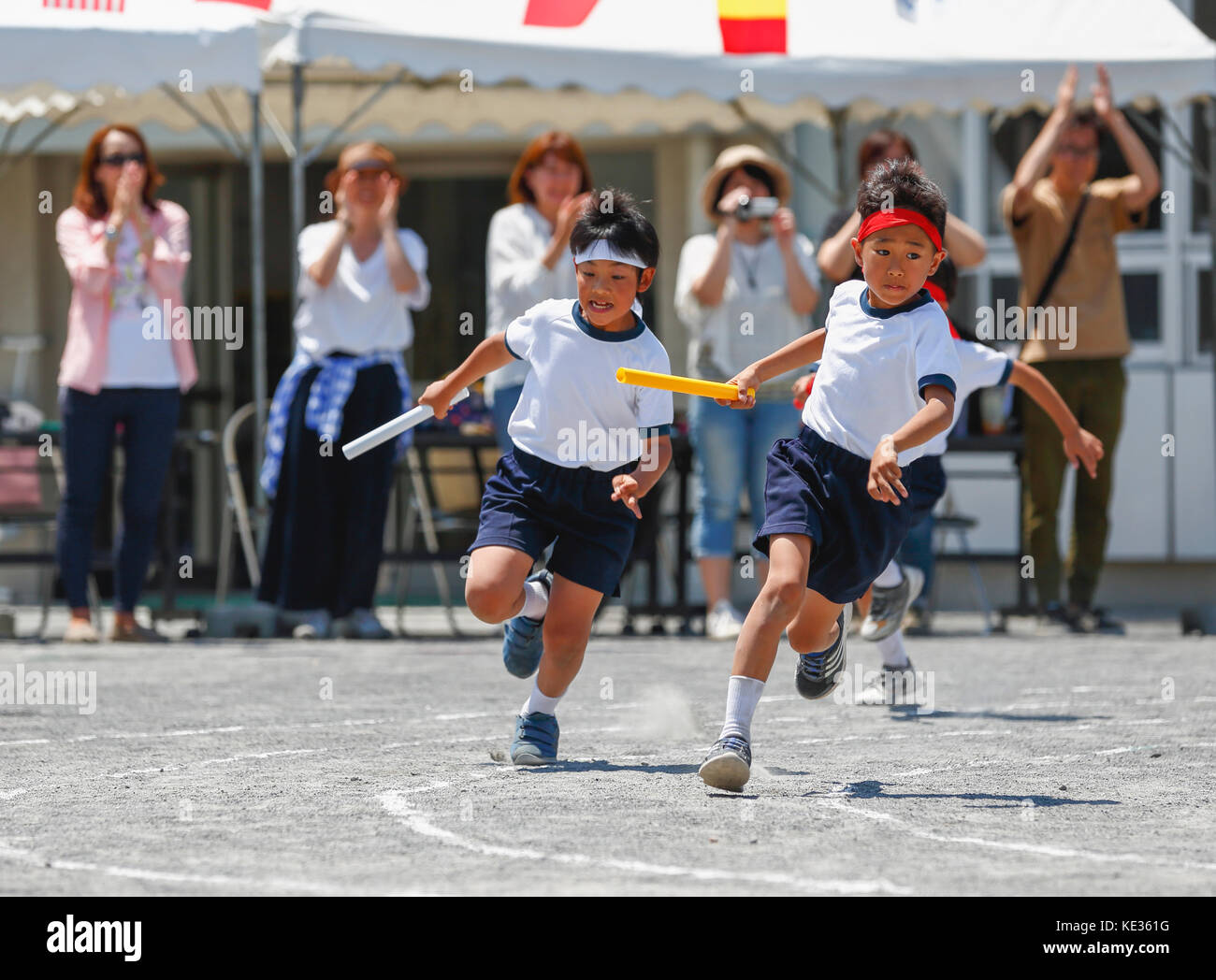 Japanese kids during school sports day Stock Photo - Alamy