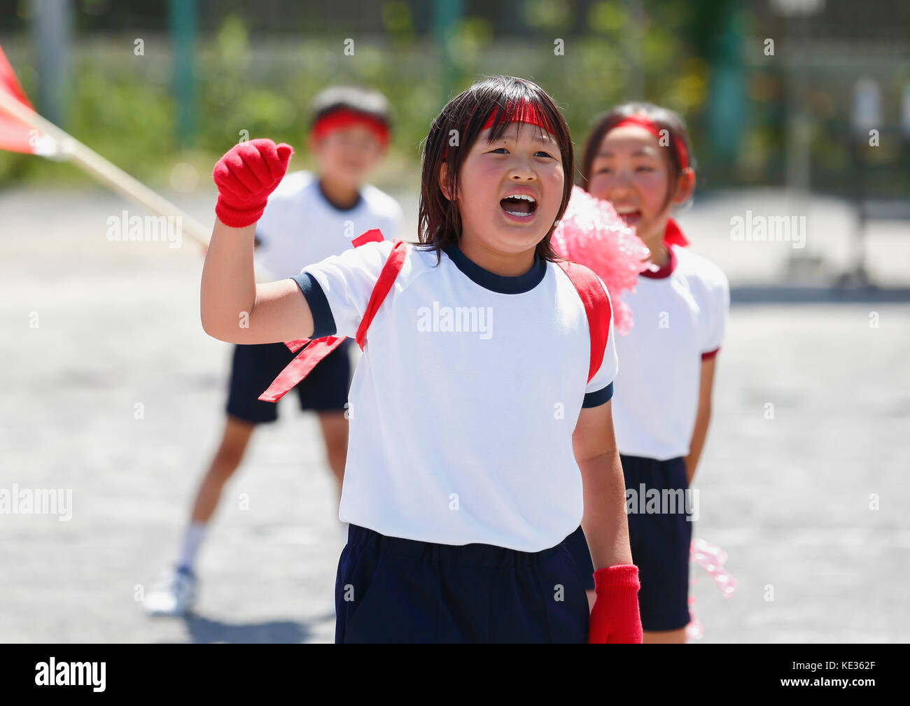 Japanese kids during school sports day Stock Photo - Alamy