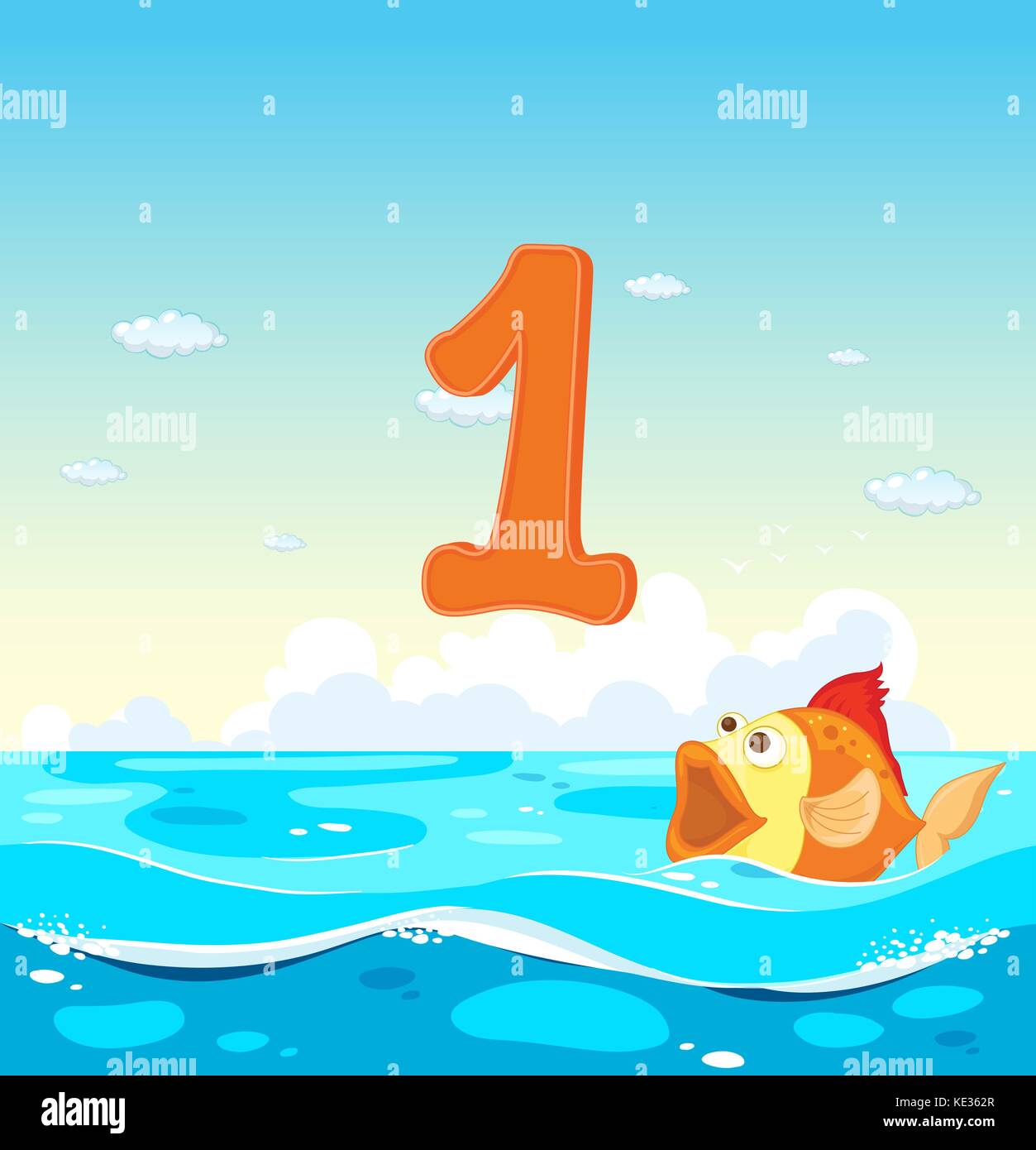 Number 1 worksheet hi-res stock photography and images - Alamy