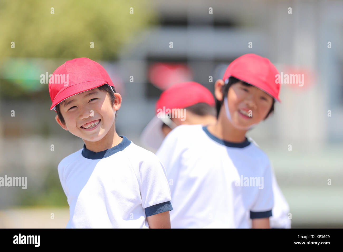 Japanese kids during school sports day Stock Photo - Alamy