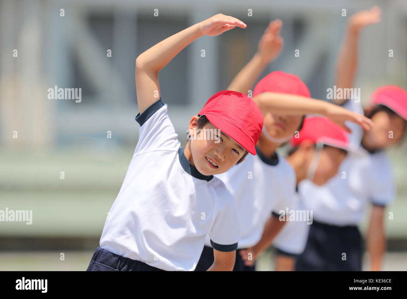 Japanese kids during school sports day Stock Photo - Alamy