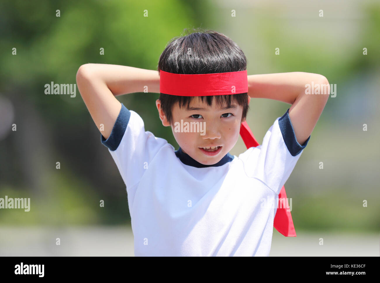 Japanese kid during school sports day Stock Photo - Alamy