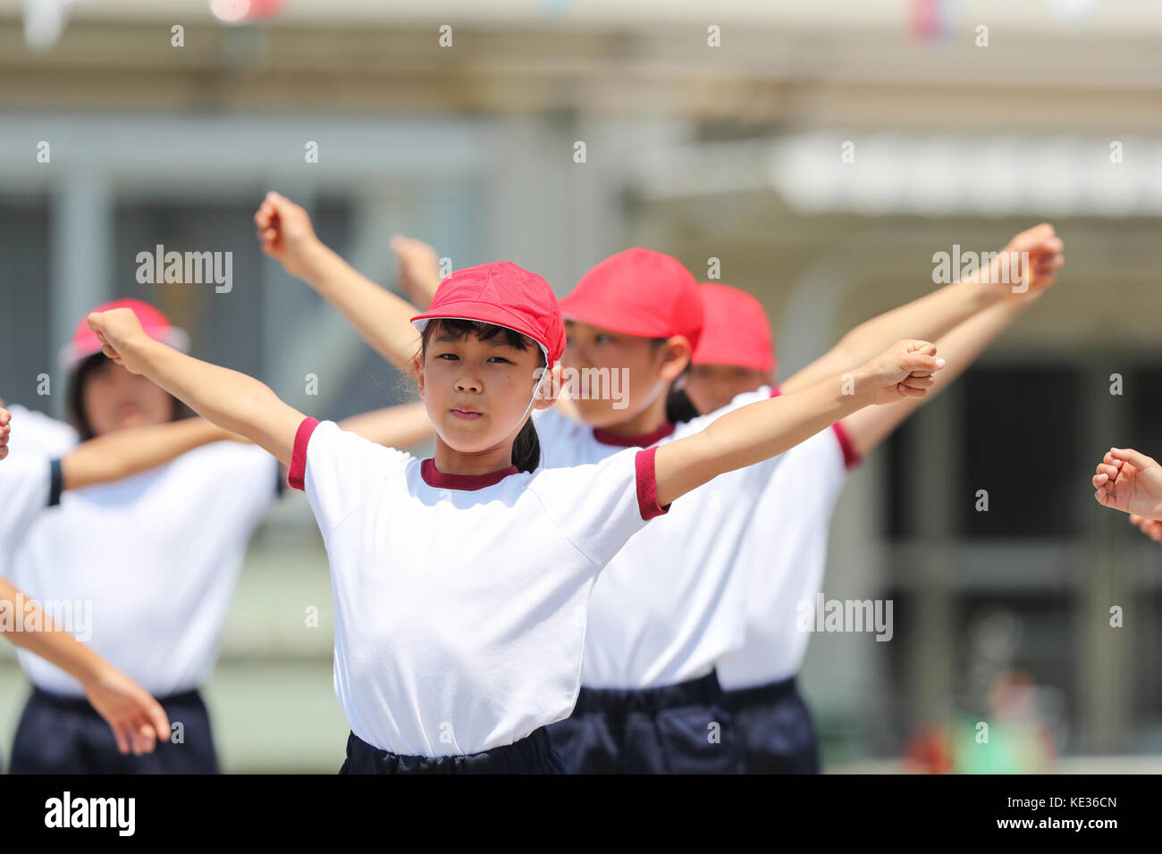 Japanese kids during school sports day Stock Photo - Alamy