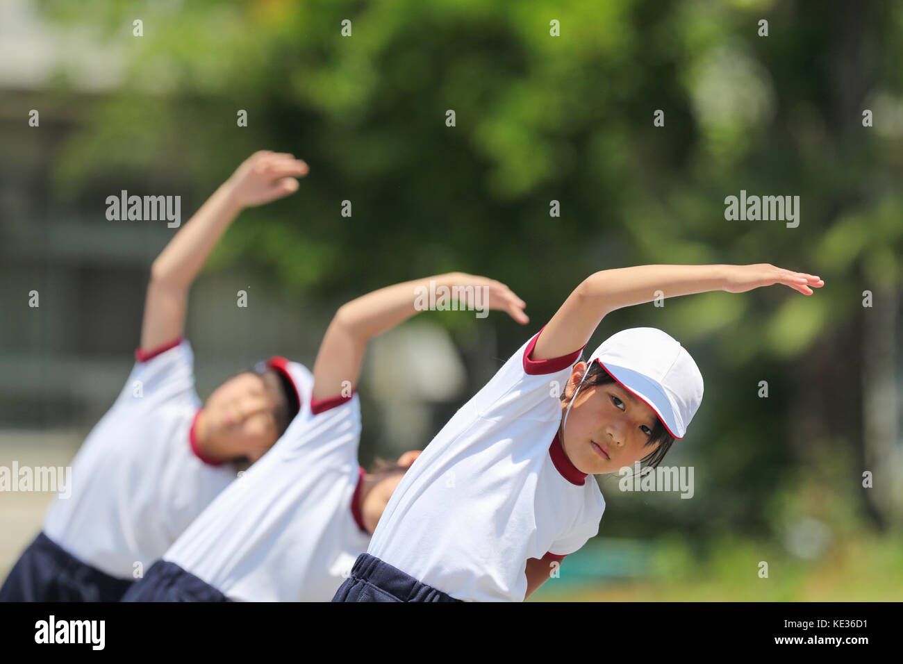 Japanese kids during school sports day Stock Photo - Alamy