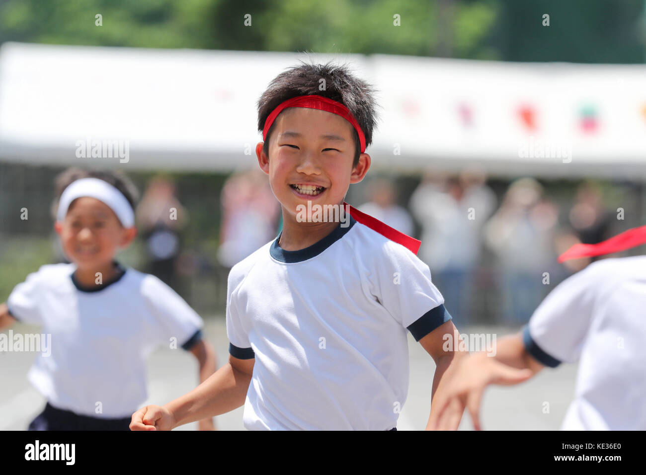 Japanese kids during school sports day Stock Photo - Alamy
