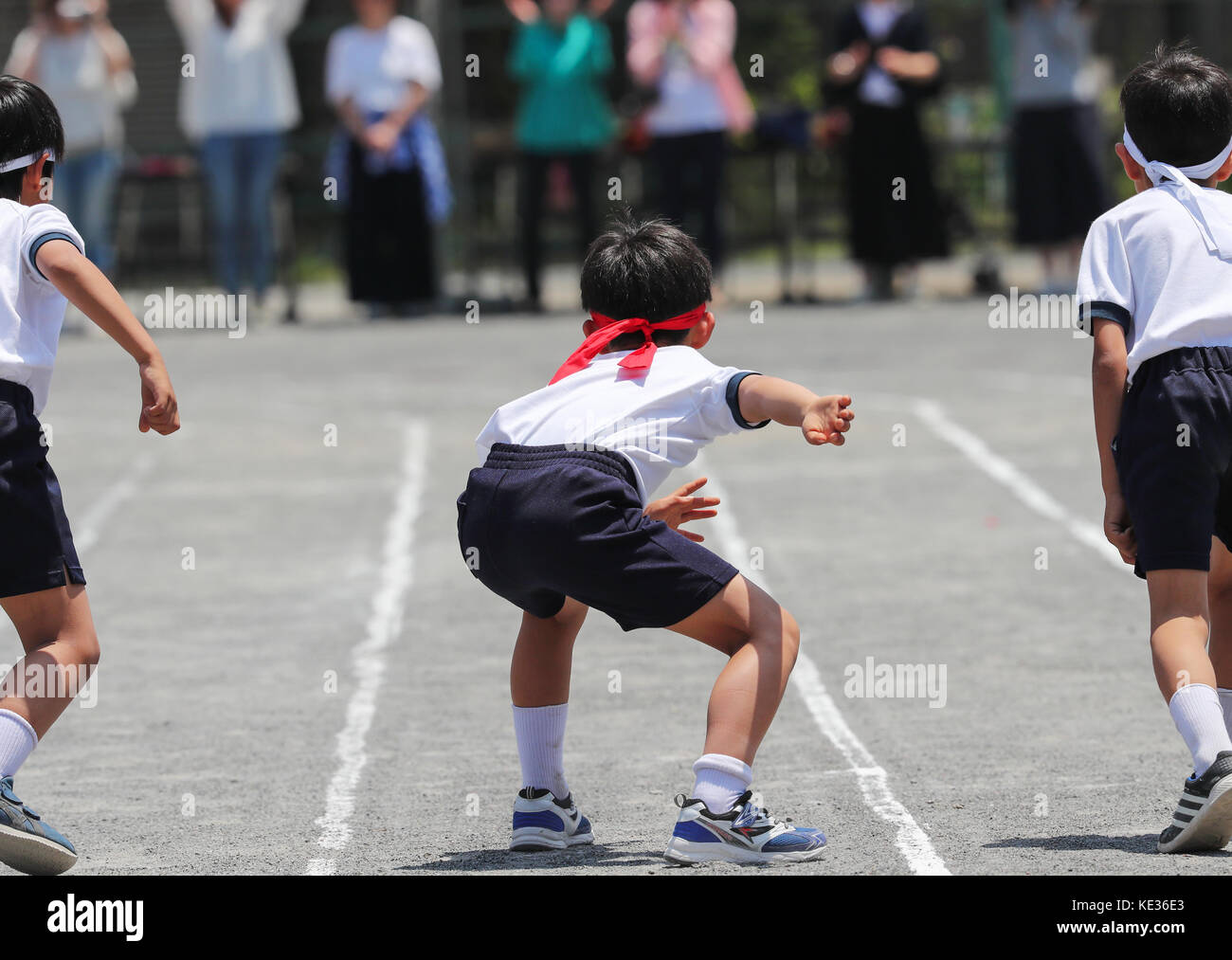 Japanese kids during school sports day Stock Photo - Alamy
