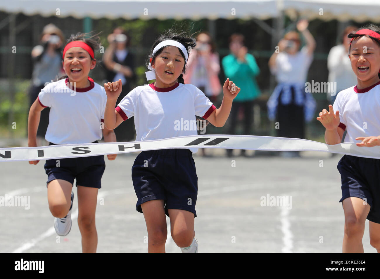 Japanese kids during school sports day Stock Photo - Alamy