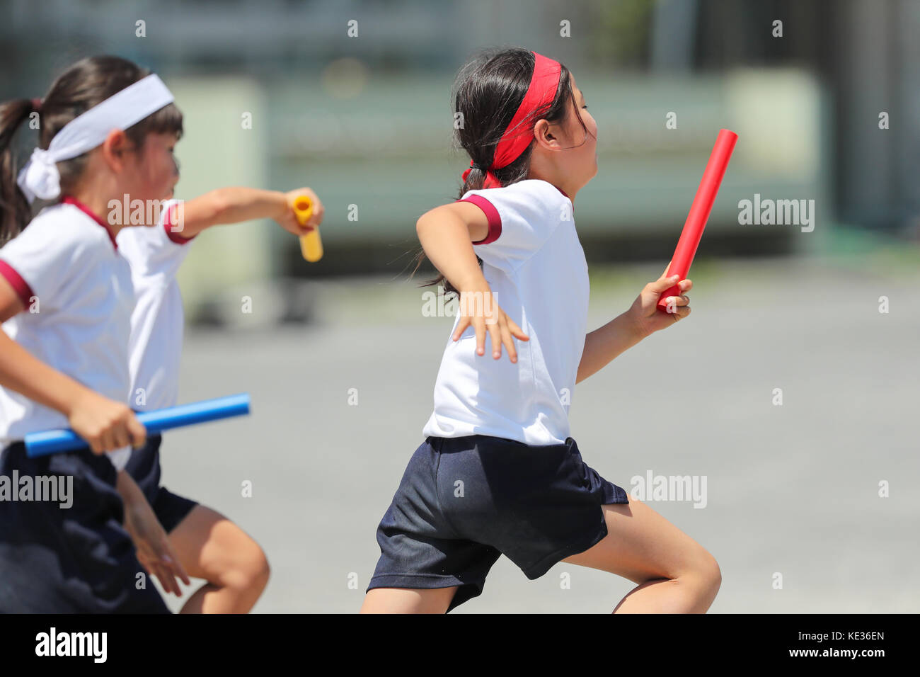 Japanese kids during school sports day Stock Photo - Alamy