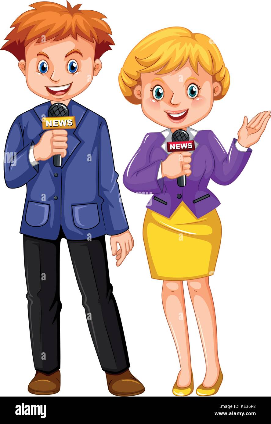 Tv Reporter Clipart
