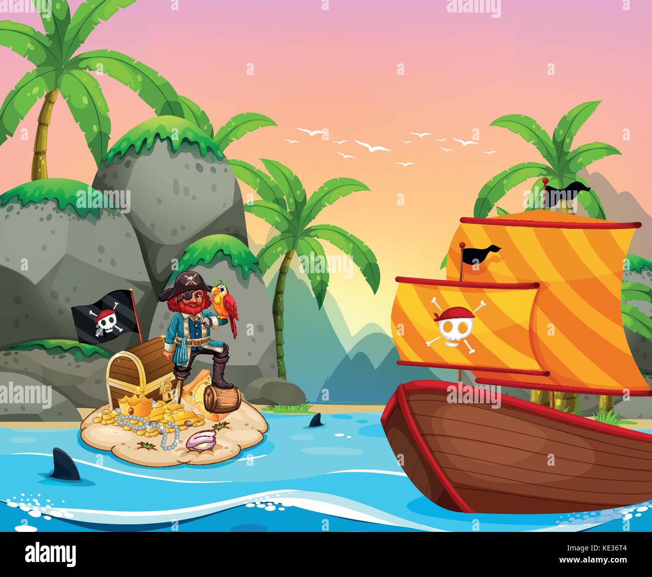Pirate scene hi-res stock photography and images - Alamy