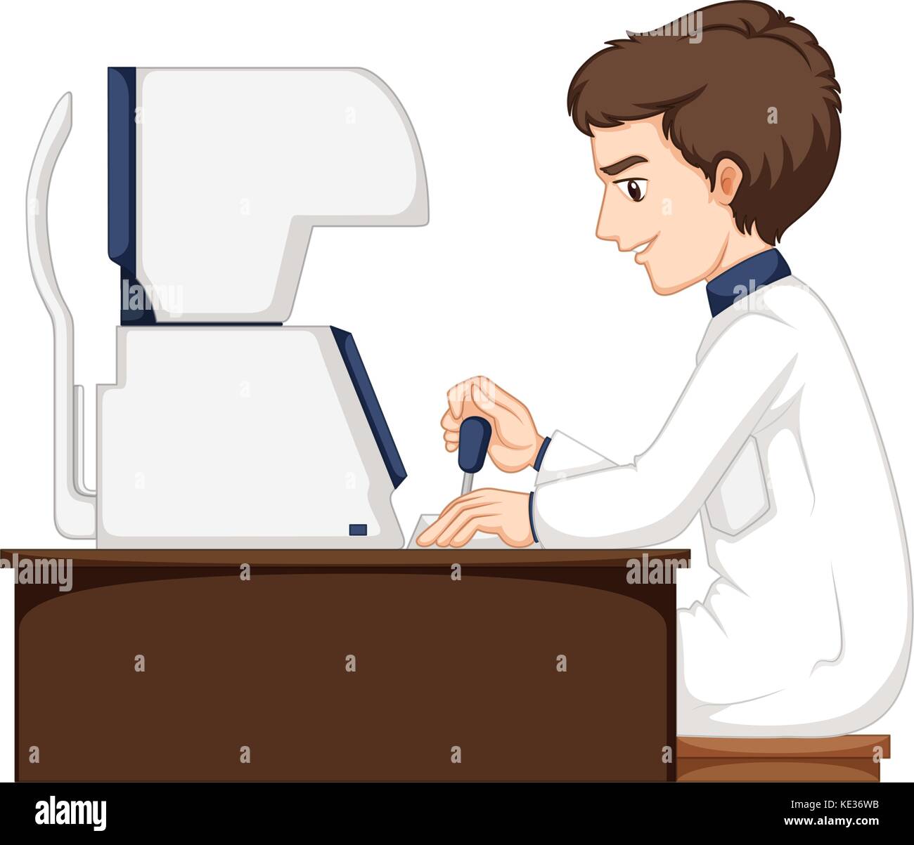 Eyes checking machine hi-res stock photography and images - Alamy