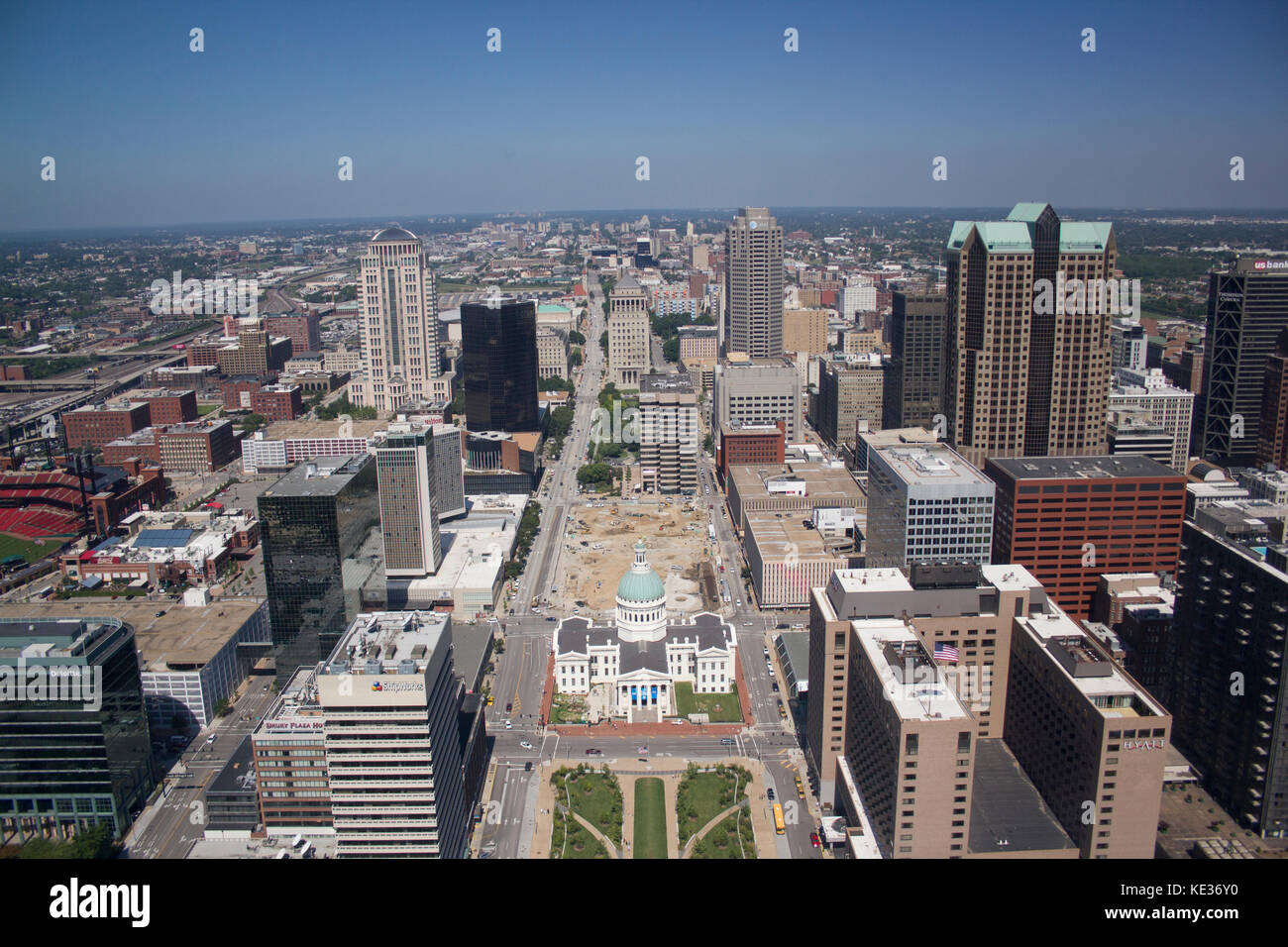 St louis arch aerial hi-res stock photography and images - Alamy