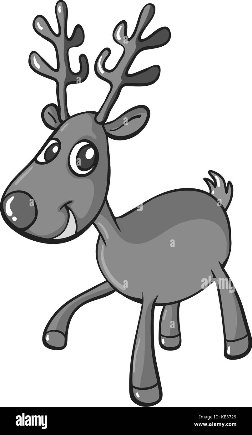 Reindeer clipart Black and White Stock Photos & Images - Alamy