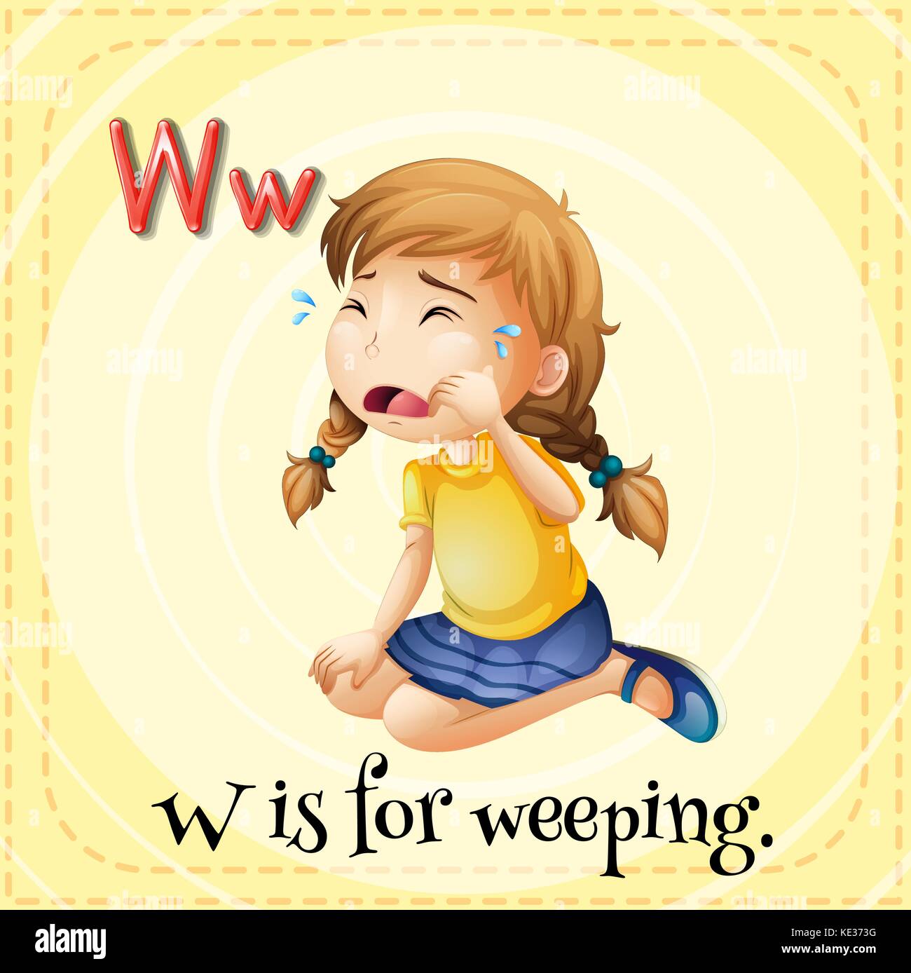 Woman depressed letter Stock Vector Images - Alamy