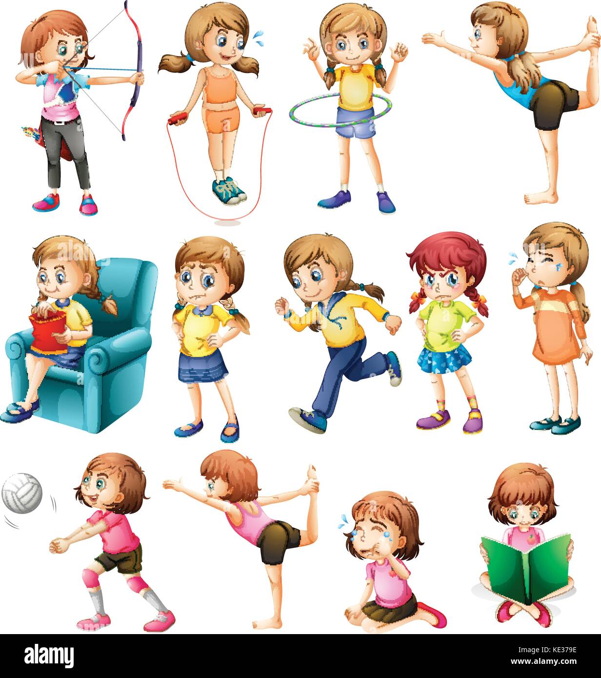 Children doing sport activities hi-res stock photography and images - Alamy