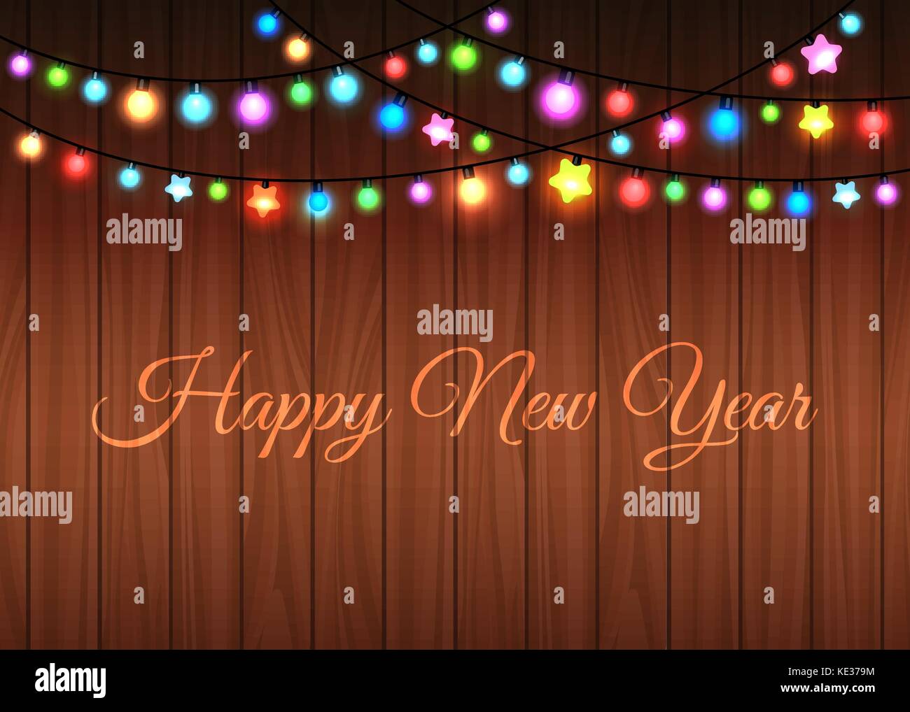 Christmas wooden background colorful Stock Vector Images - Alamy