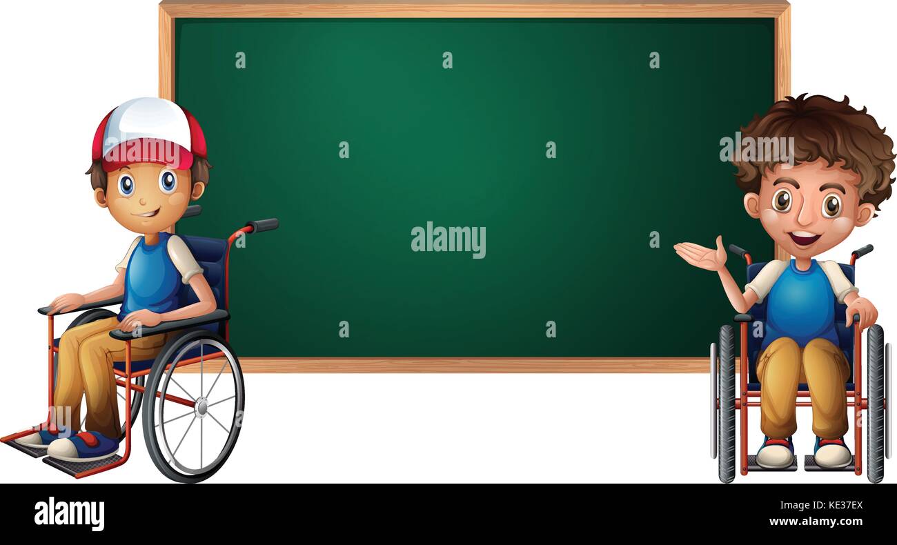 Two wheelchairs Stock Vector Images - Alamy