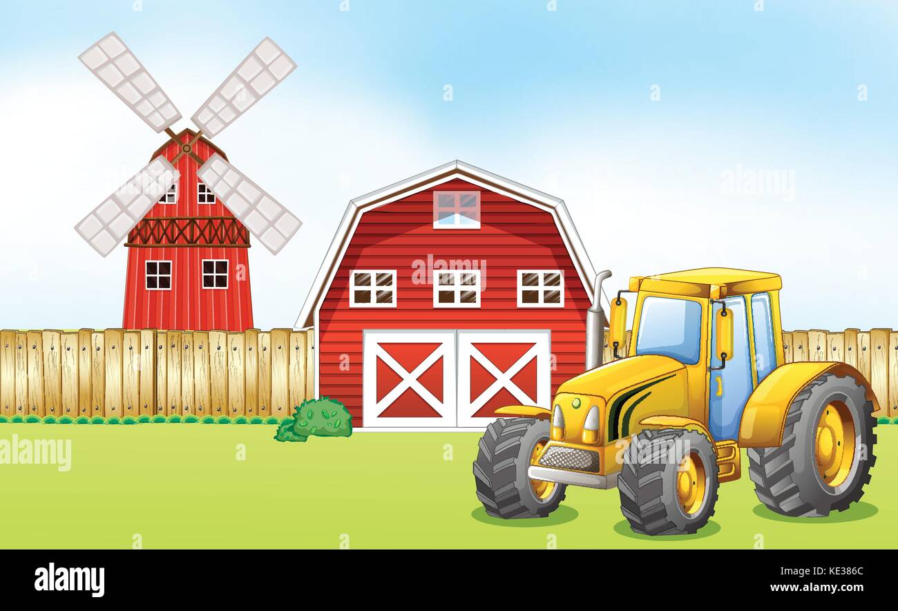 Farm tractor wheels Stock Vector Images - Alamy