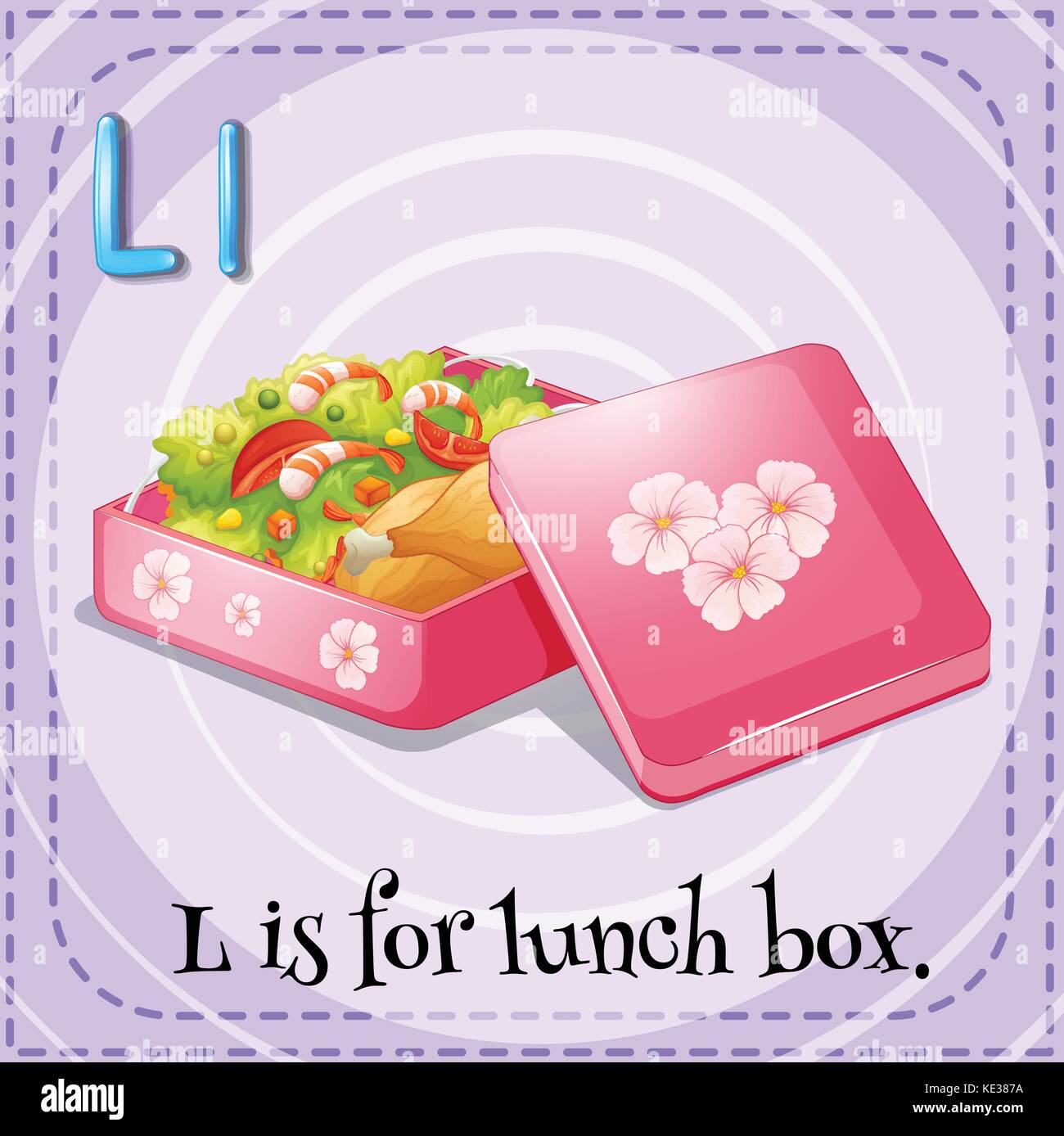 School lunch food box Stock Vector Images - Alamy