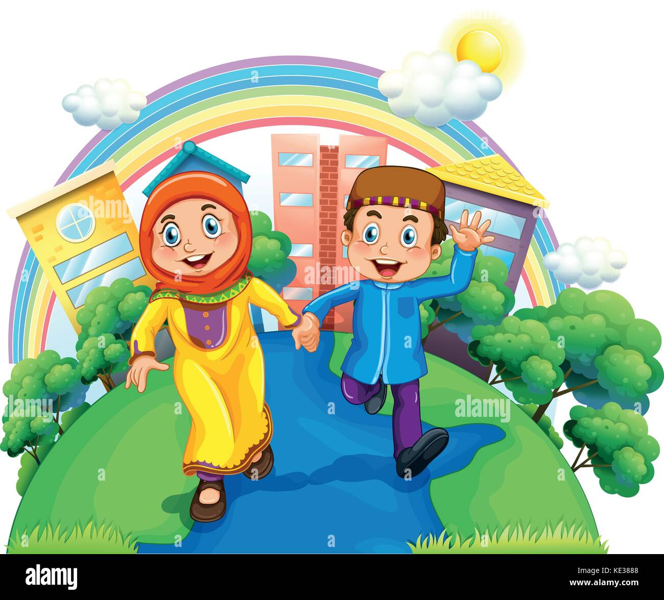 Lovers holding hands Stock Vector Images - Alamy