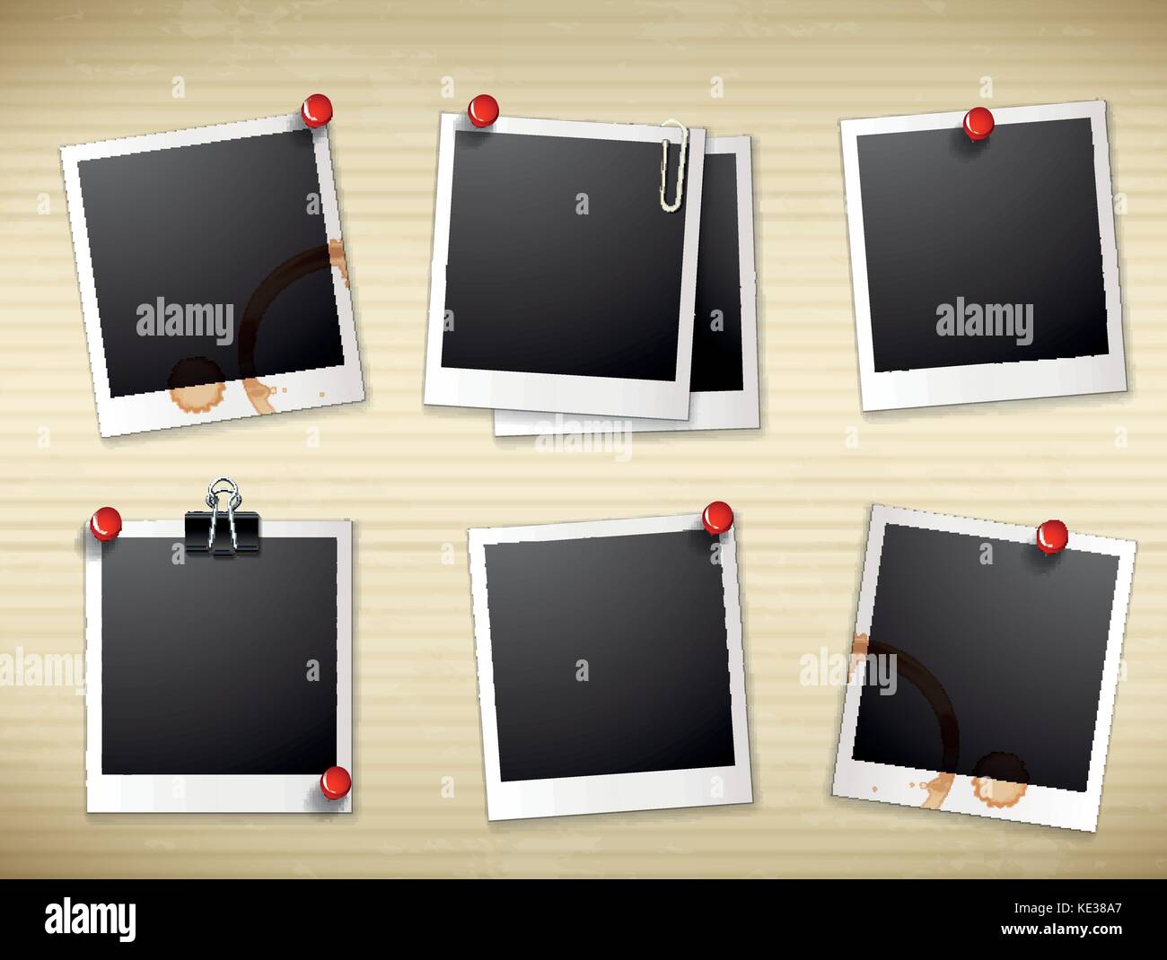 Photo frames with coffee stains illustration Stock Vector Image & Art ...