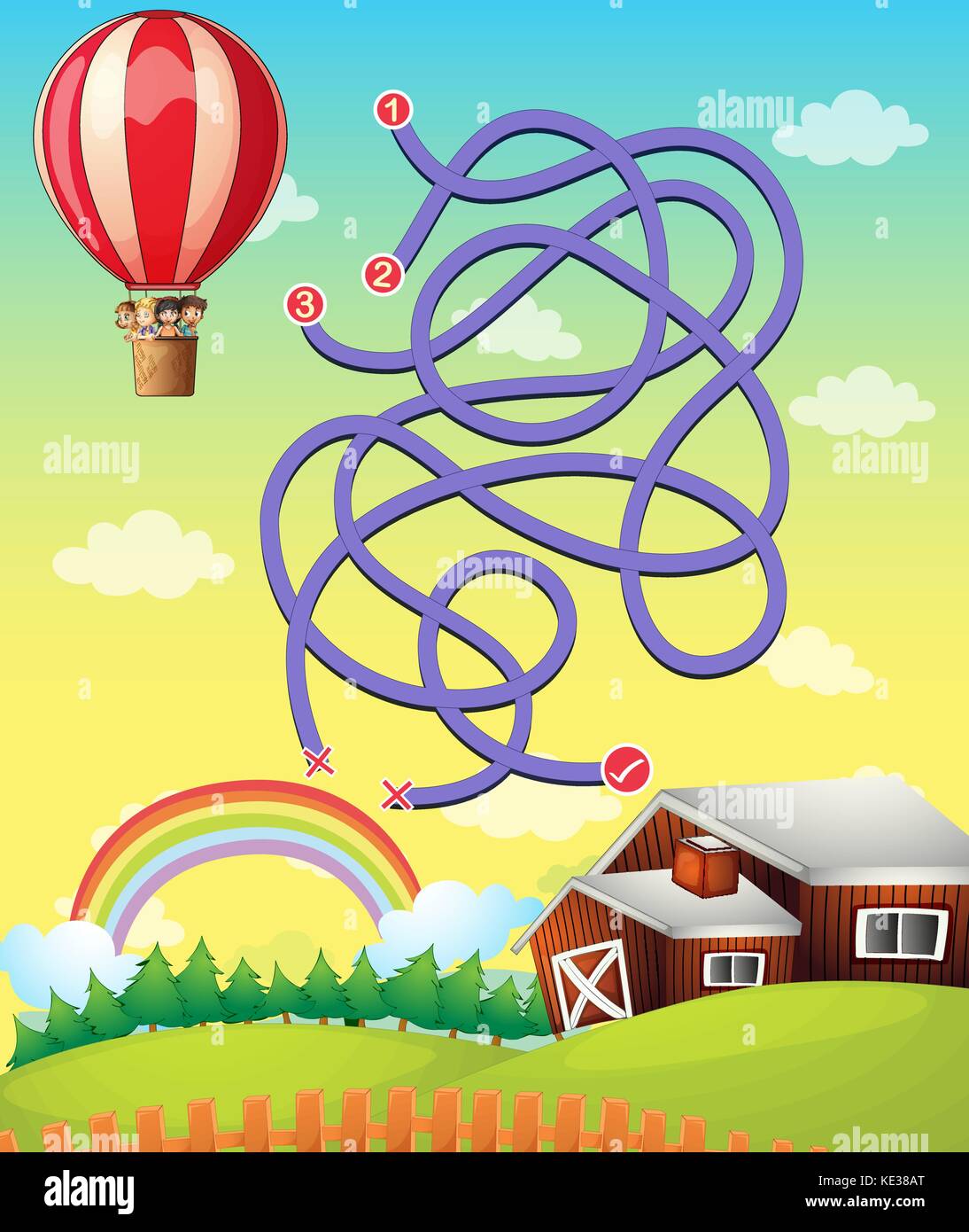 Balloon board game Stock Vector Images - Alamy