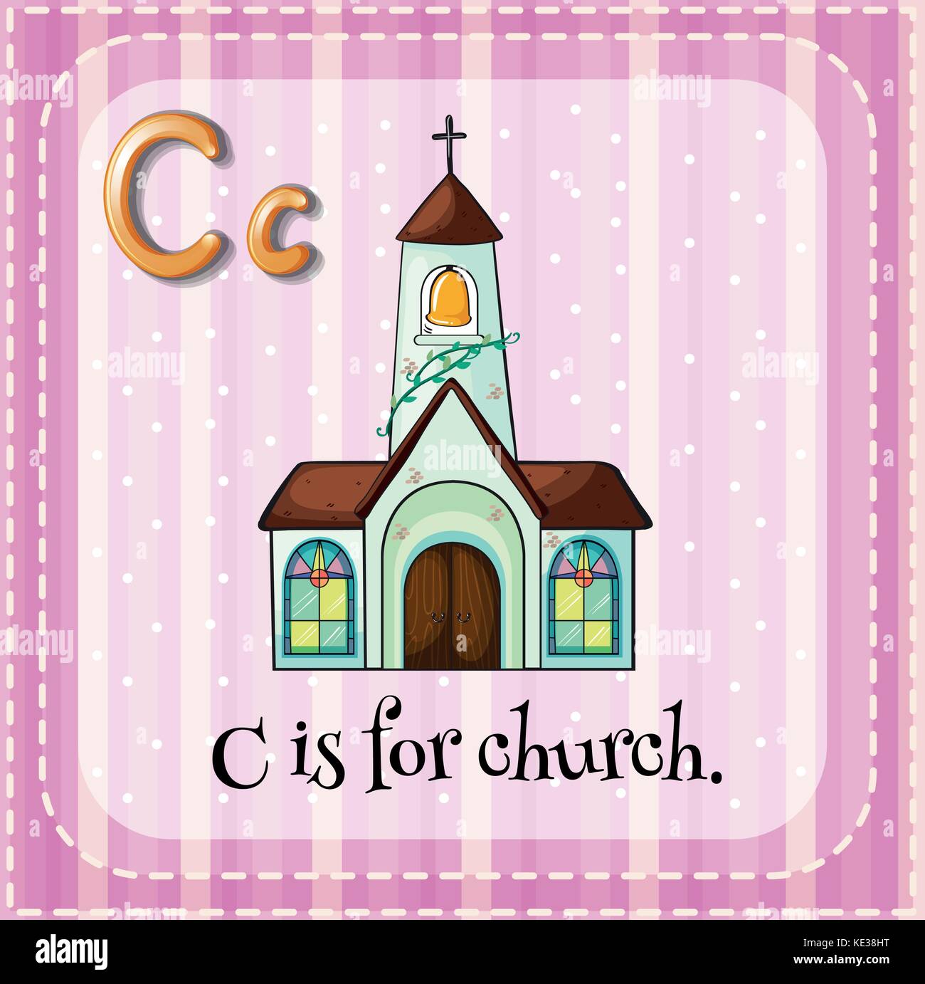 Letter C is for church illustration Stock Vector Image & Art - Alamy