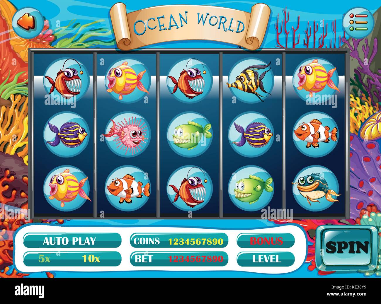 Spin fish Stock Vector Images - Alamy