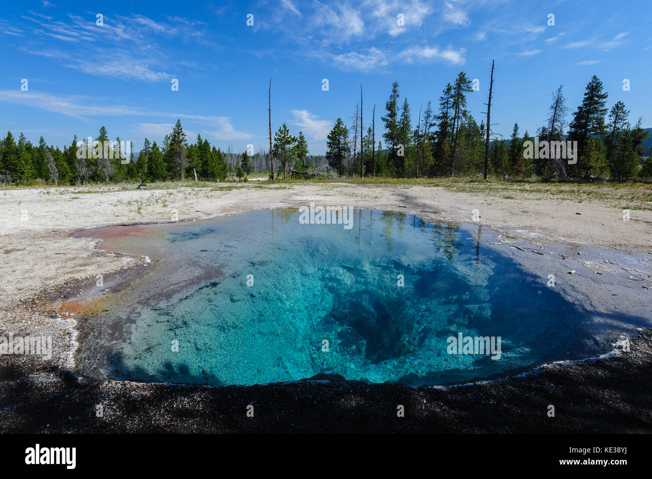 Hot Spring in Yellowstone Stock Photo - Alamy