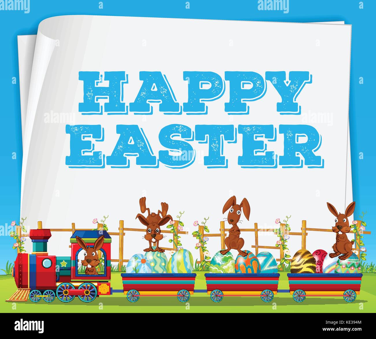 Decorated train Stock Vector Images - Alamy