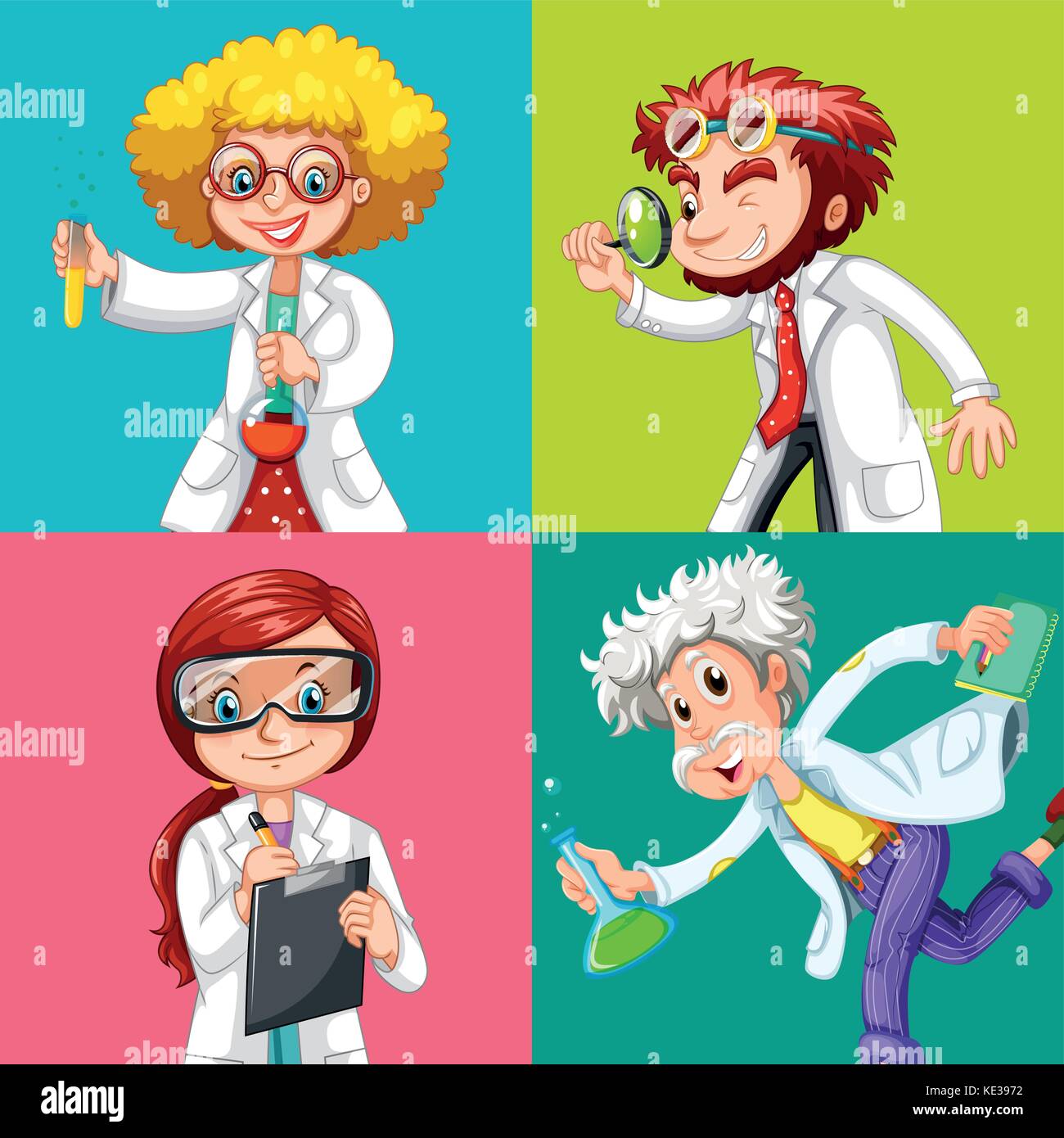 Scientists image Stock Vector Images - Alamy