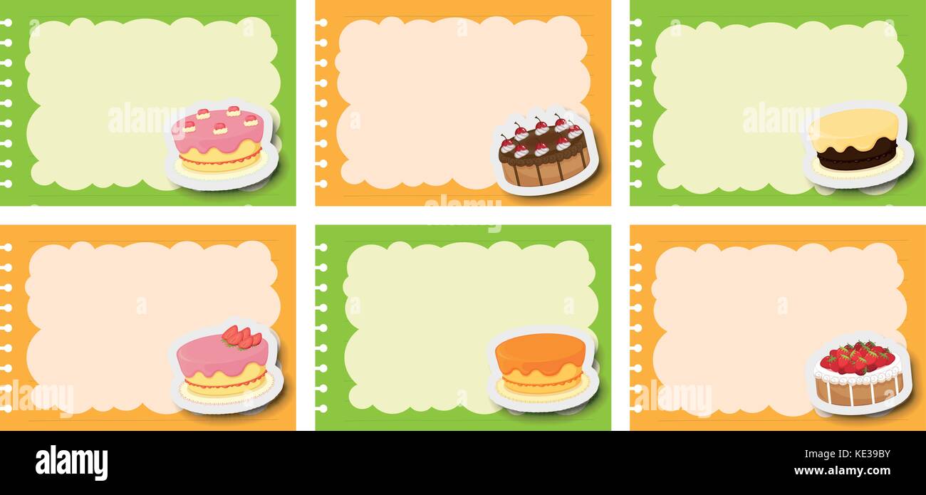 Sweet dessert label different Stock Vector Images - Alamy