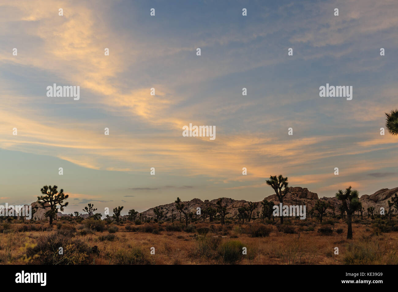 Beautiful sunset over mojave hi-res stock photography and images - Alamy