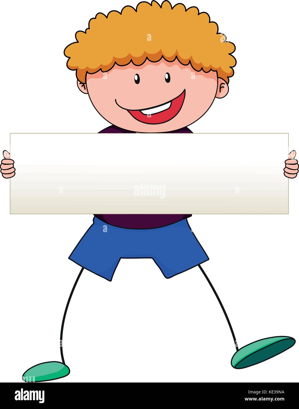 Curly hair boy Stock Vector Images - Alamy