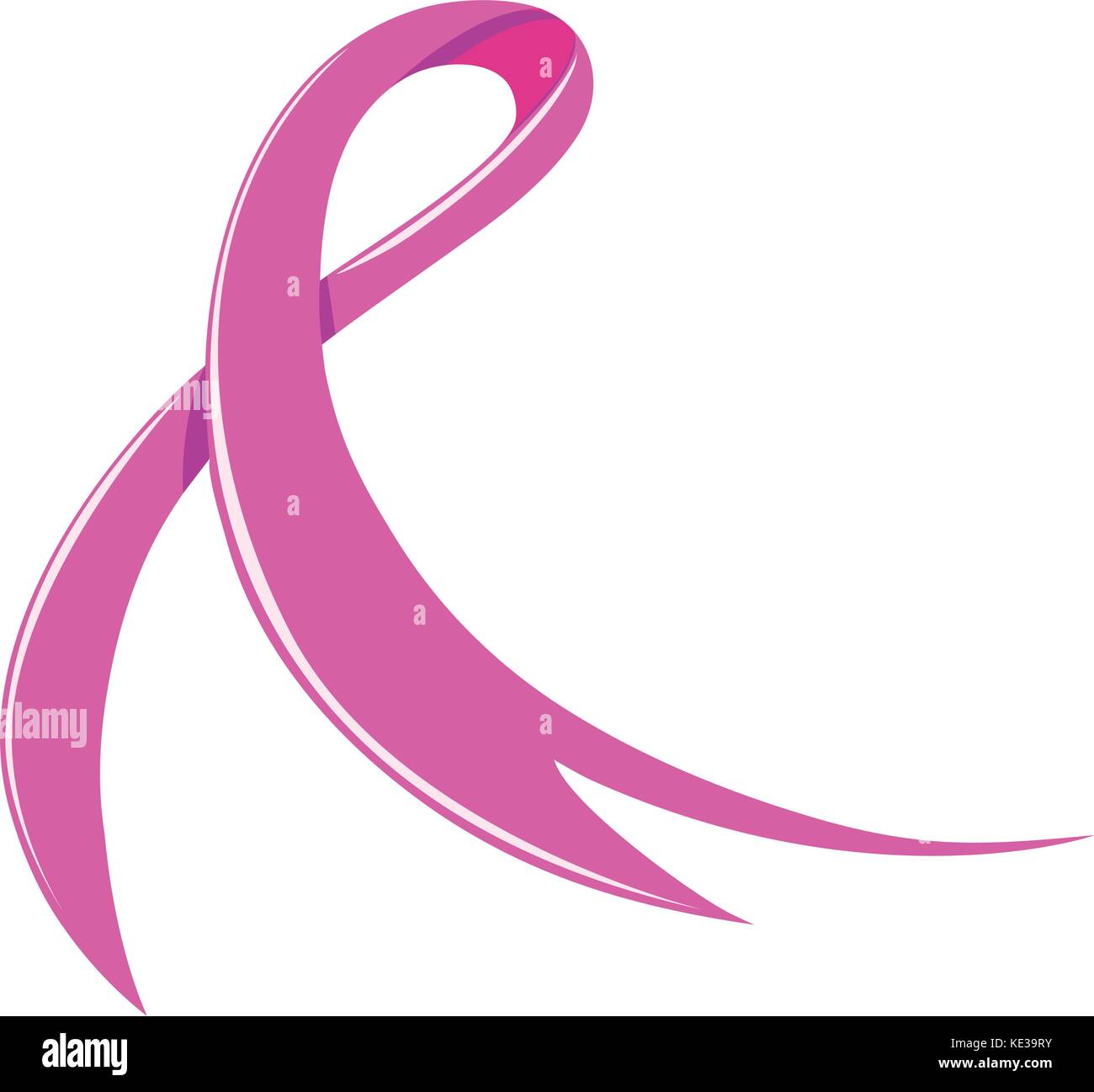 Pink ribbon as medical symbol illustration Stock Vector Image & Art - Alamy