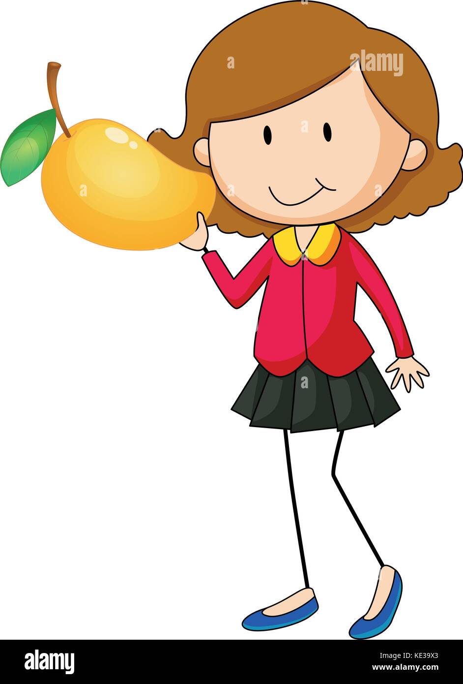 Adult woman drawing on nature Stock Vector Images - Alamy