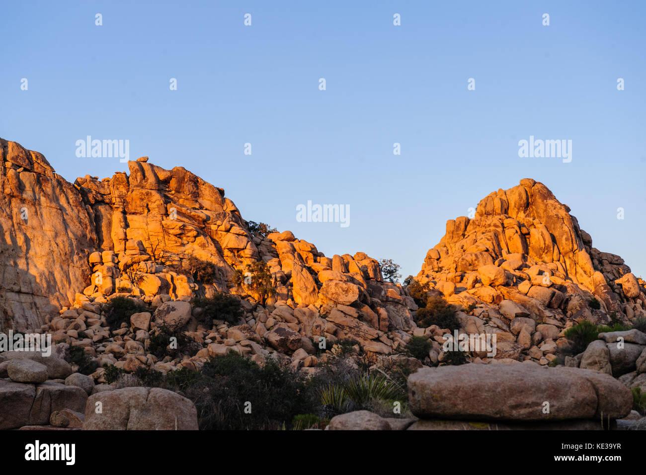 The Hidden Vally Area in Johua Tree National Park Stock Photo - Alamy