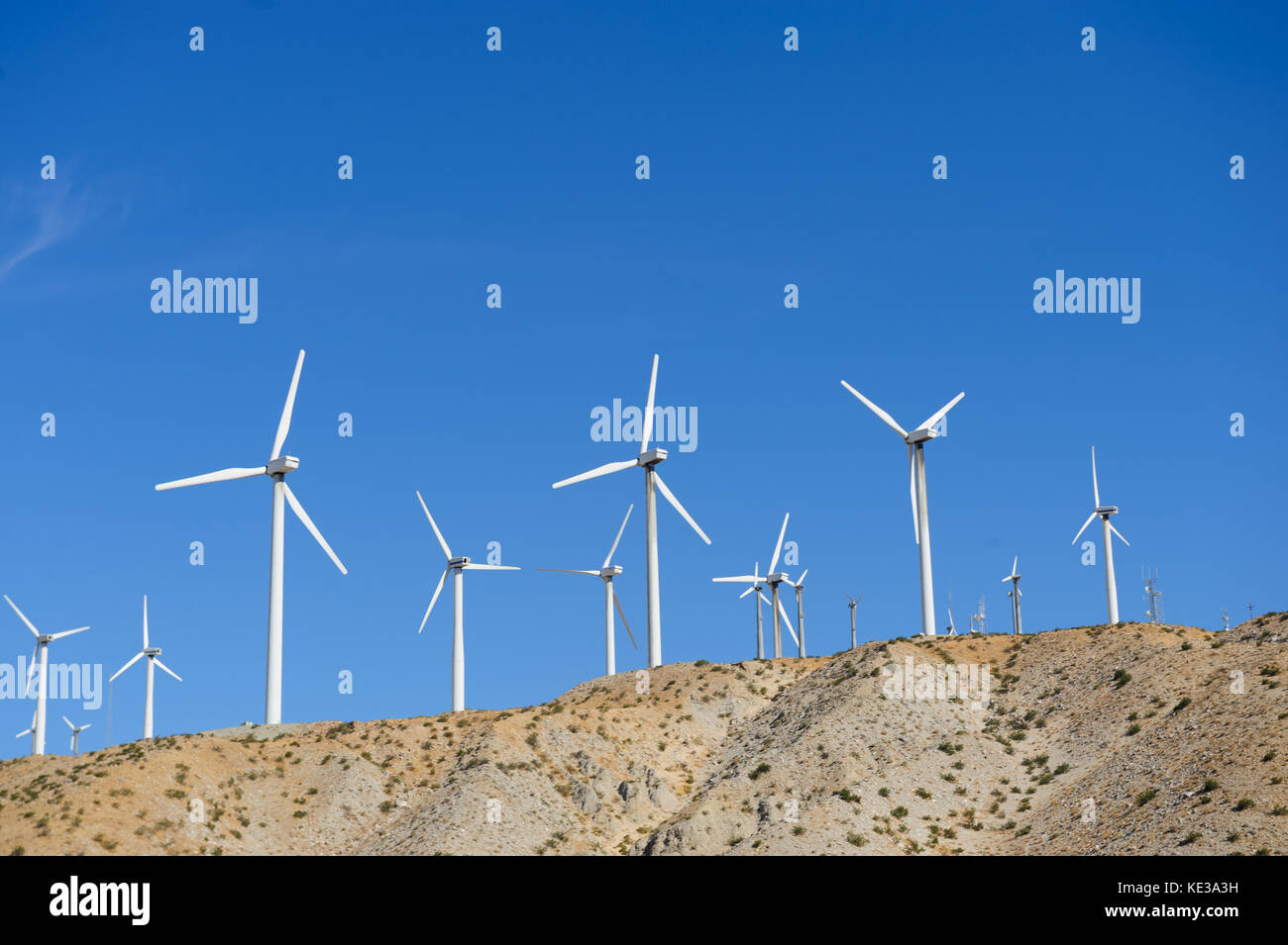 Wind Turbines in Southern California Stock Photo - Alamy