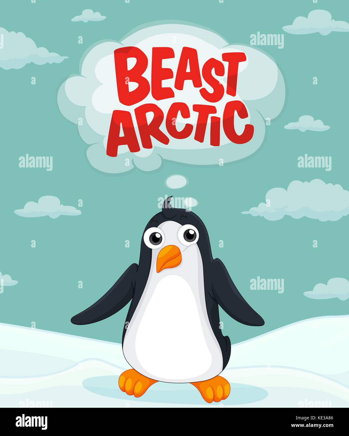 Ice living animal Stock Vector Images - Alamy