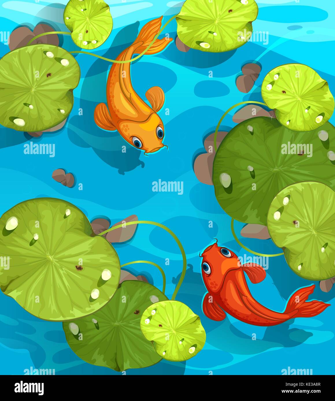 Two koi fish Stock Vector Images - Alamy