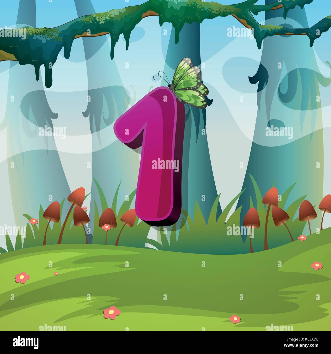 Number one butterfly Stock Vector Images - Alamy