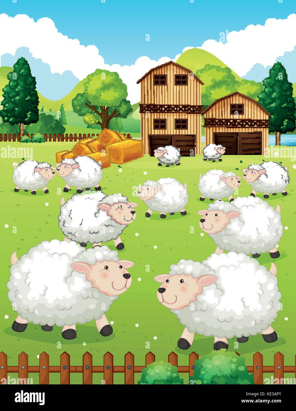 Farm lots Stock Vector Images - Alamy