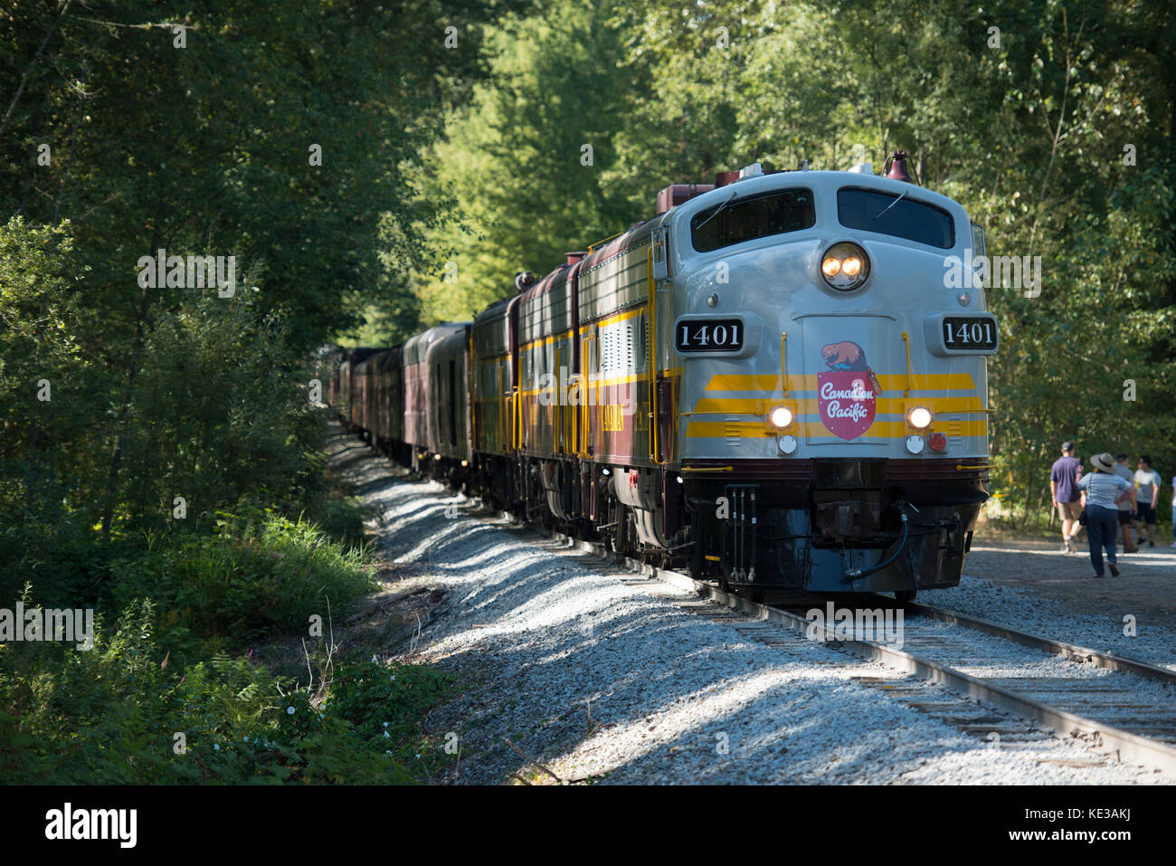Canadian Pacific (CP Rail) Canada 150 train in Port Moody, BC, Canada ...